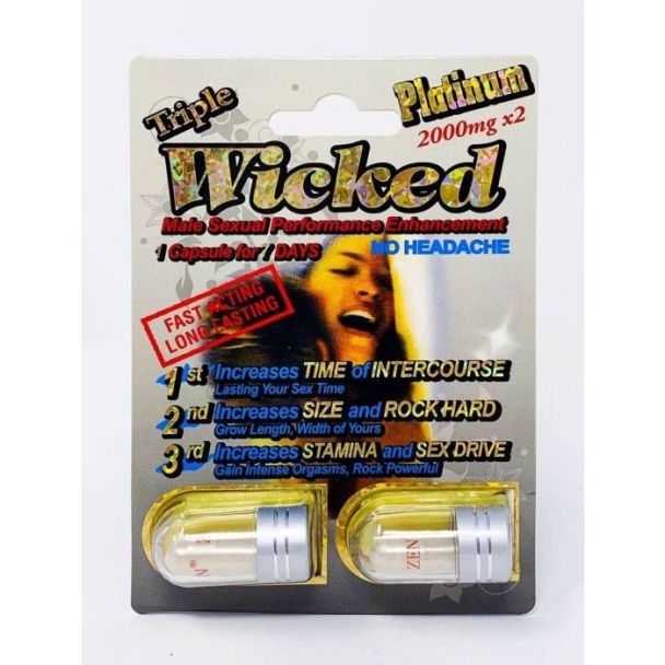 Order Wicked Double Platinum 2 Capsules for Stamina