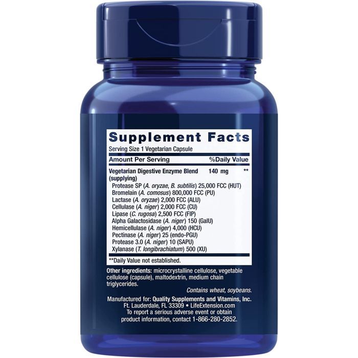 Buy Life Extension Enhanced Super Digestive Enzymes–60 Caps
